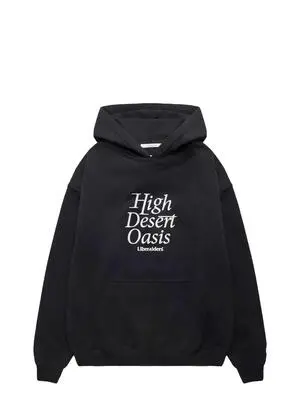 LIBERAIDERS Slogan-print Hoodie - Black