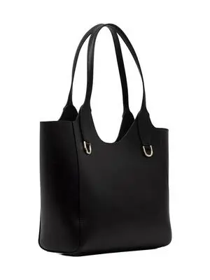 Furla Small Leather Tote Bag - Black