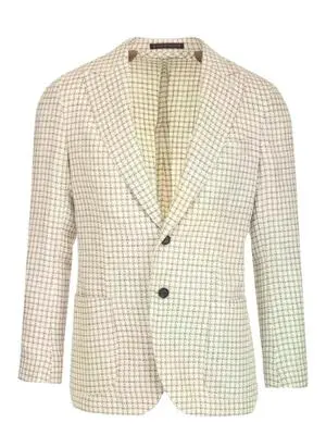 AL DUCA D’AOSTA 1902 Houndstooth-pattern Blazer - Neutrals