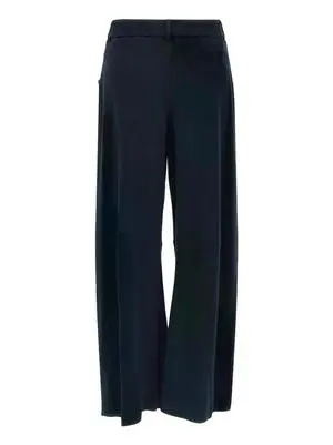 Brunello Cucinelli Paneled Wide-leg Trousers - Blue