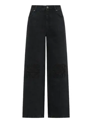 Loewe Anagram Baggy Jeans - Black