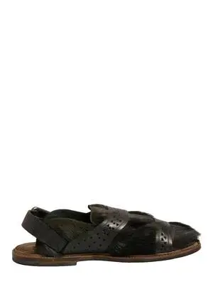 Dolce & Gabbana Perforated Strap Sandals - Brown