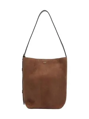 Max Mara Suede Bucket Bag - Brown