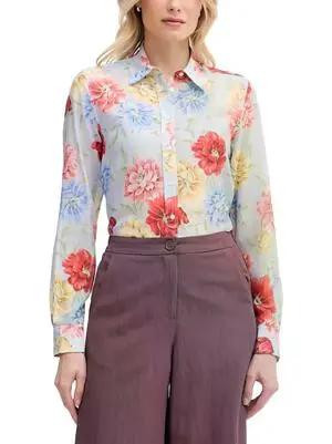 Gant Floral Print Long-sleeve Shirt - Blue