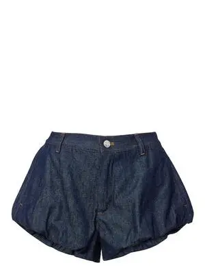 FRAME The Shell Denim Shorts - Blue