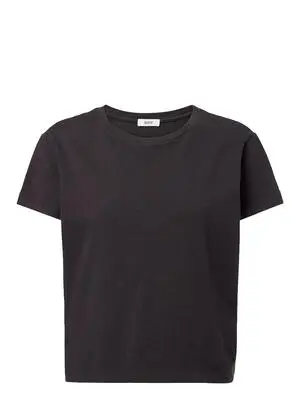 AGOLDE Heather Cotton T-shirt - Black