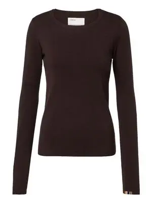 Extreme Cashmere N°392 Eel Cotton And Cashmere Top - Brown
