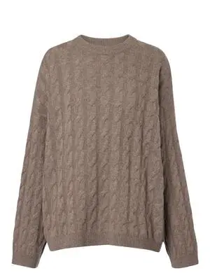 LISA YANG Seymour Cable-knit Cashmere Sweater - Grey