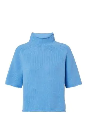 LISA YANG Fride Cashmere Turtleneck Sweater - Blue