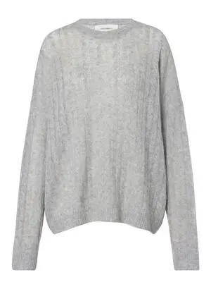 LISA YANG Amabel Cashmere And Silk Blend Sweater - Grey