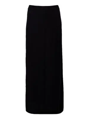 LISA YANG Cotton And Cashmere Maxi Skirt - Black