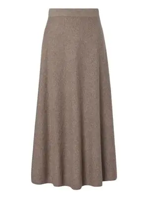 LISA YANG Cashmere Midi Skirt - Grey