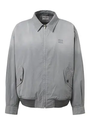 Miu Miu Cotton Twill Blouson Jacket - Grey