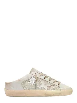 GOLDEN GOOSE Super-star Sabots Ltd Swarovski Crystal Sneakers - Neutrals