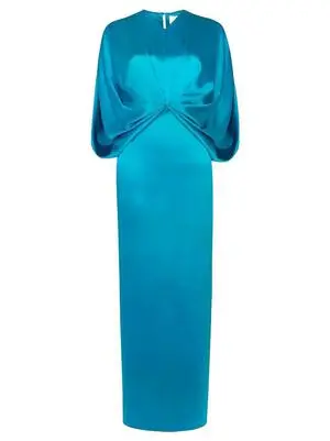 ROKSANDA Rani Twisted-detail Maxi Dress - Blue