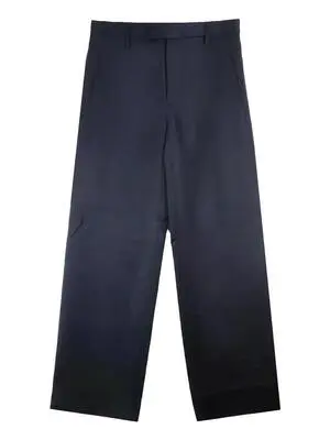 OMAR AFRIDI Navy Straight-leg Trousers - Blue
