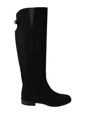 Dolce & Gabbana Logo Plaque Knee-high Boots - Black