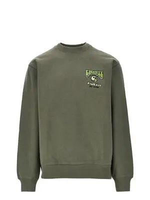 Carhartt Work In Progress Pinball" Embroidery Crewneck Sweatshirt - Green
