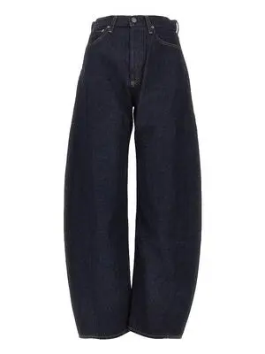 AGOLDE AGOLDE Luna Pieced High-Rise Wide Leg Jeans Blue