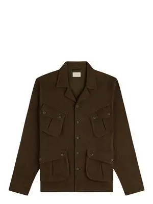 Aimé Leon Dore Textured Knit Shirt Jacket - Brown
