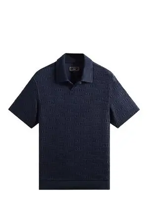 Kith Monogram Terry Polo Shirt - Black
