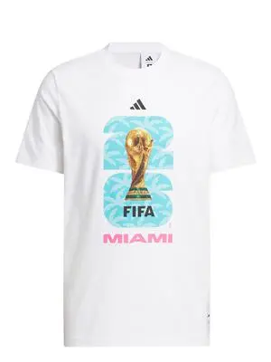 Adidas Fifa World Cup 26 Host City Miami Graphic T-shirt - White