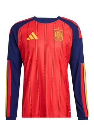Adidas Spain 2026 Home Authentic Long Sleeve Jersey - Red