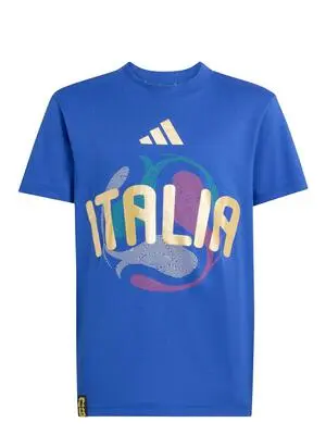 Adidas Fifa World Cup 26 Italy Graphic T-shirt - Blue
