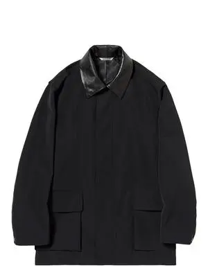 Auralee Wool Max Canvas Blouson Jacket - Black