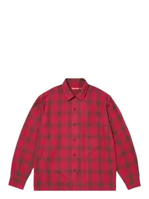 Supreme Shadow Plaid Rayon Shirt - Pink