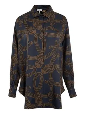 Loewe Relaxed Fit Printed Shirt - Blue