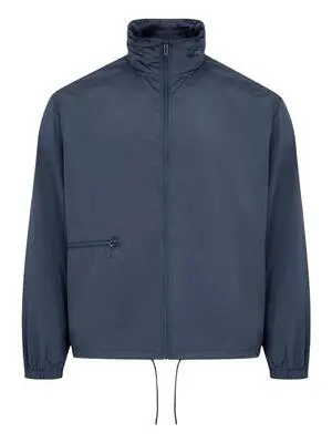 Saint Laurent Zip-up Jacket With Stand Collar - Blue
