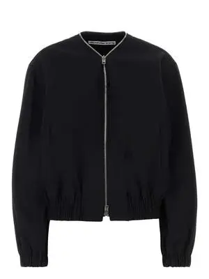 Alexander Wang Zip-up Bomber Jacket - Black