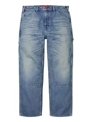 Supreme Worn Double Knee Painter Pant Denim - Blue
