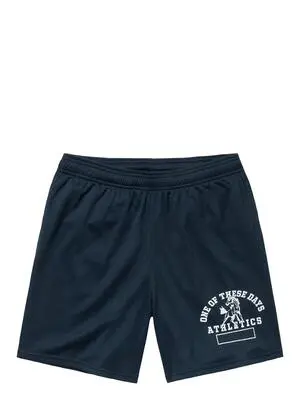 ONE OF THESE DAYS Mustang Athletics Mesh Shorts - Blue