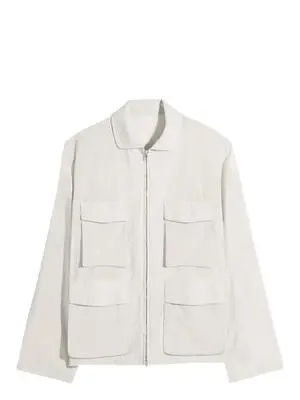 LEMAIRE 3d Pocket Zip-up Jacket - Cream