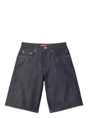 Supreme Baggy Selvedge Denim Short Rigid Indigo - Blue