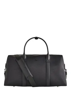 Kith Monogram Nylon Leather Duffle Bag - Black