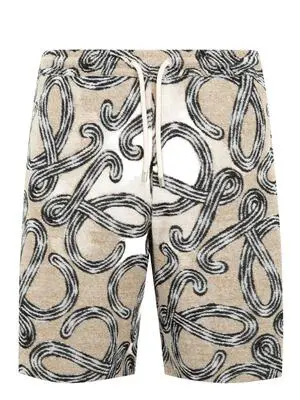 Loewe Printed Shorts - Tan