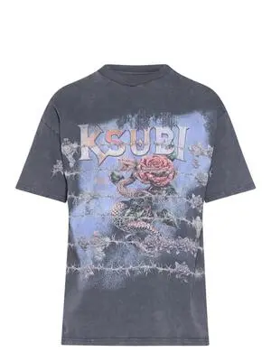 Ksubi Death Snake Ekcess Short-sleeve Tee - Grey