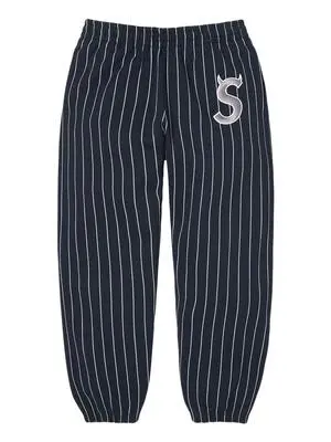 Supreme Devil Logo Stripe Sweatpant - Black