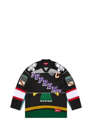 Supreme Paneled Hockey Jersey - Black