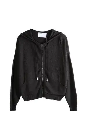 PALY HOLLYWOOD Casentino Knitted Hoodie - Black