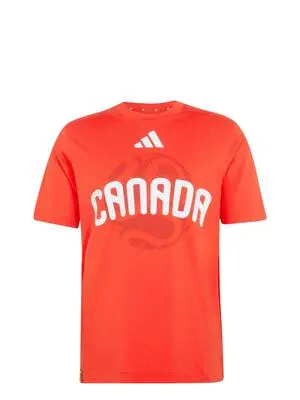 Adidas Fifa World Cup 2026 Canada Graphic T-shirt - Red