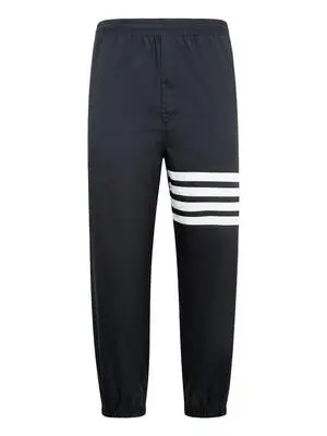 Thom Browne 4 Bar Shiny Ripstop Track Pants - Blue