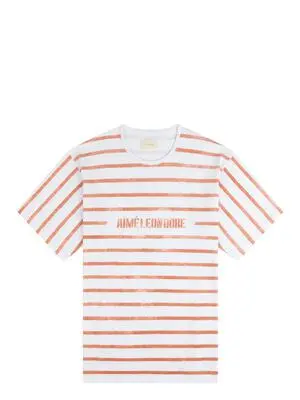 Aimé Leon Dore Striped Crewneck T-shirt - Red