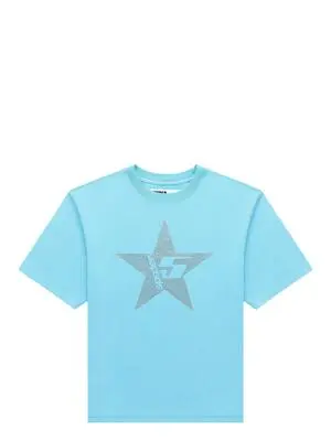 SP5DER Big 5 Star Rhinestone T-shirt - Blue