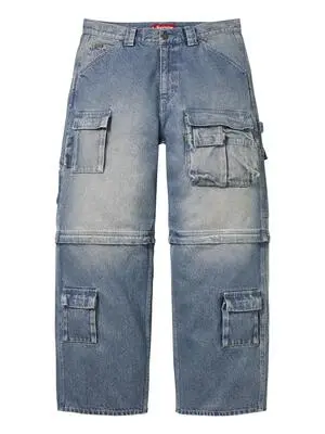 Supreme Zip-off Utility Denim Pants - Blue