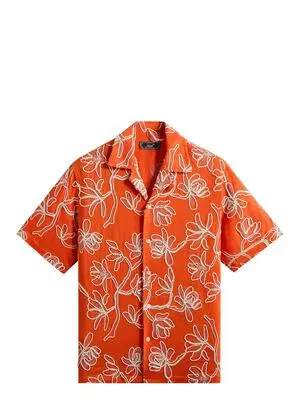 Kith Corded Floral Thompson Camp Collar Shirt - Red