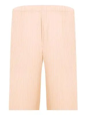 Issey Miyake Pleated Shorts - Red